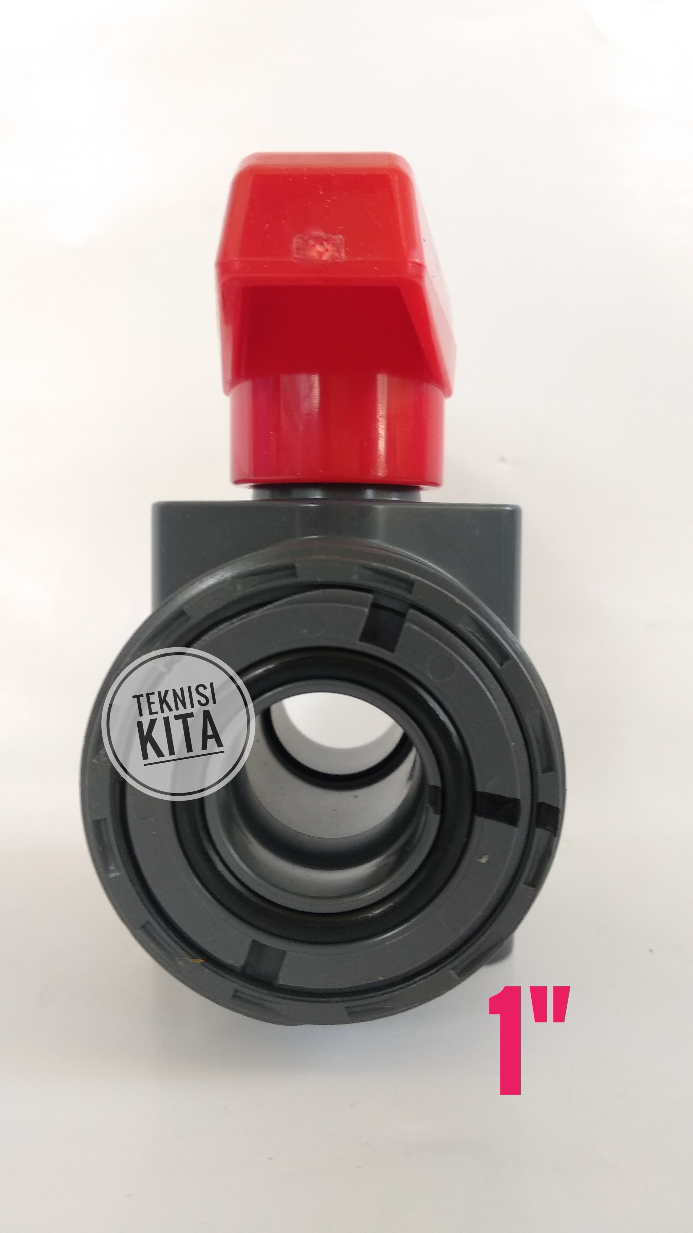 1" inch PVC KDJ Double Union Ball Valve Stop Keran Drat Dalam - Toko ...