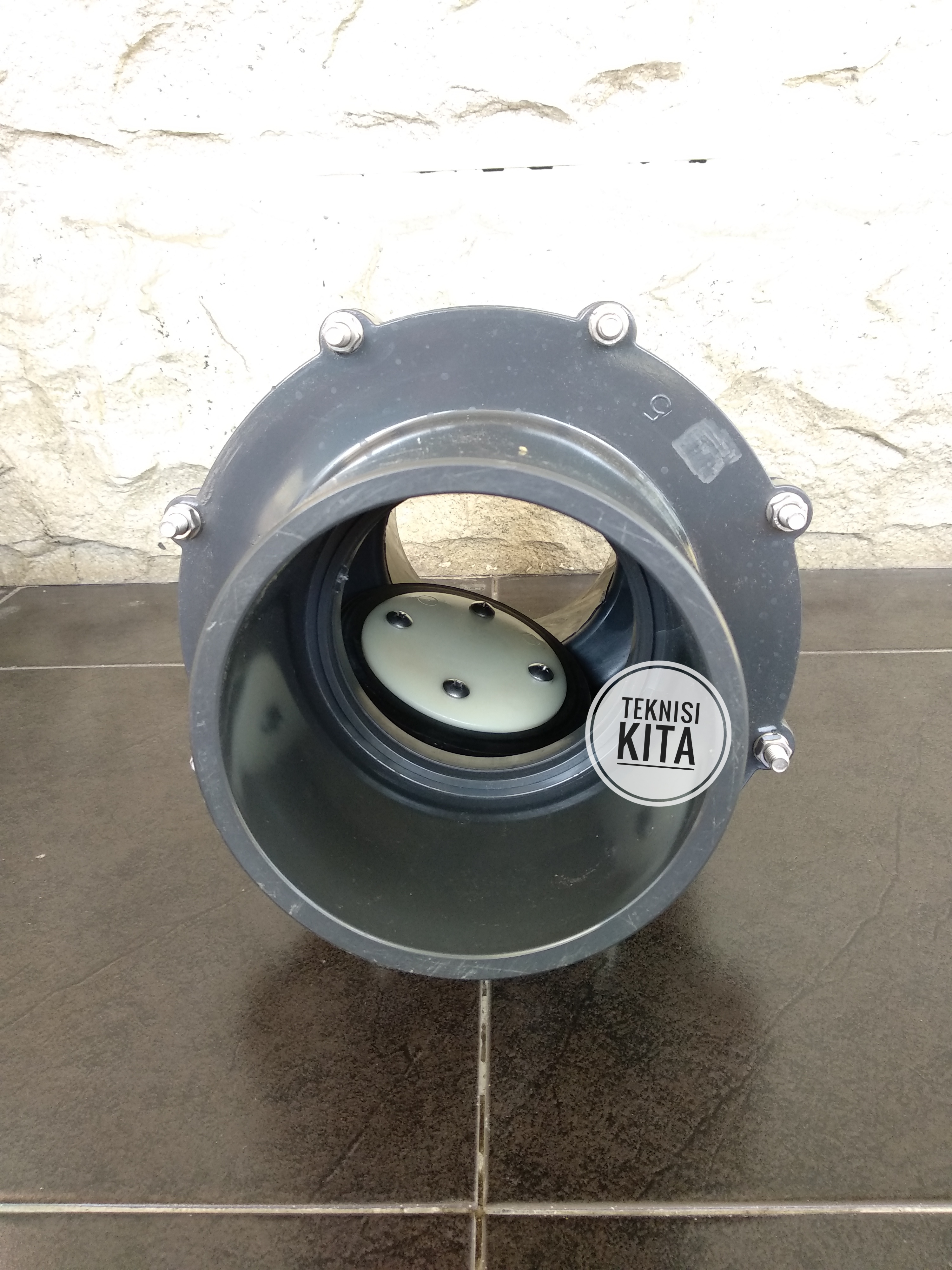 PVC 5" in Check Valve King Da Jeng Taiwan One Way Cek Pipa inch inchi ...